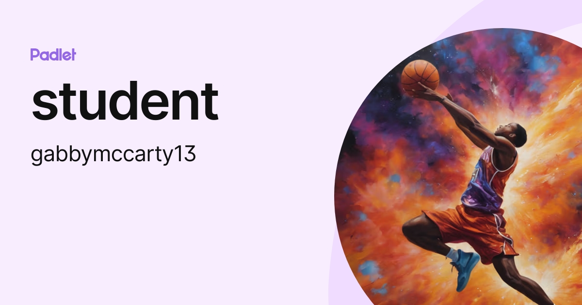 student (gabbymccarty13) profile | Padlet