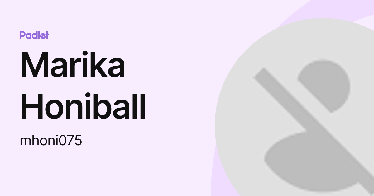 Marika Honiball (mhoni075) profile | Padlet