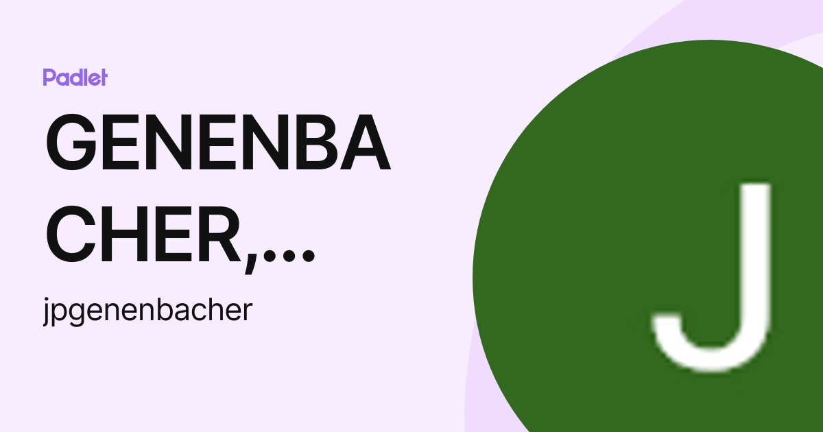 Genenbacher Joseph Jpgenenbacher Profile Padlet