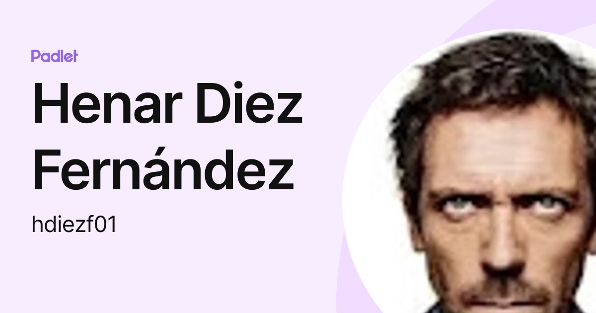 Henar Diez Fernández (hdiezf01) profile | Padlet