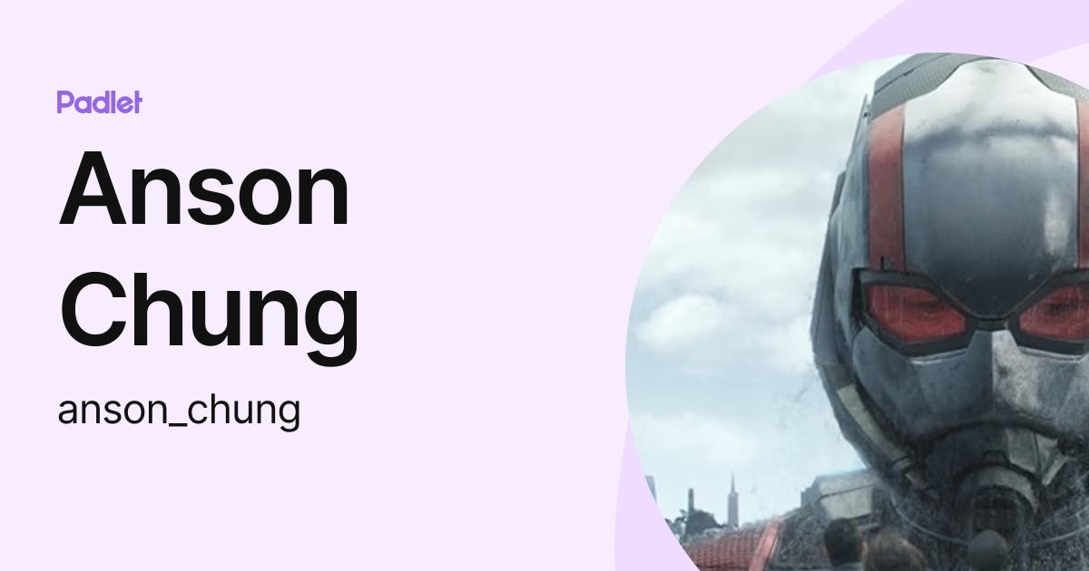 Anson Chung (anson_chung) profile | Padlet