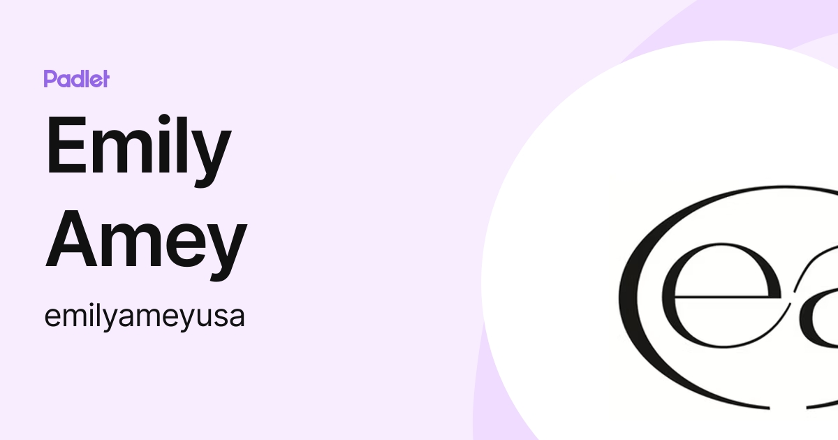 Emily Amey (emilyameyusa) profile | Padlet