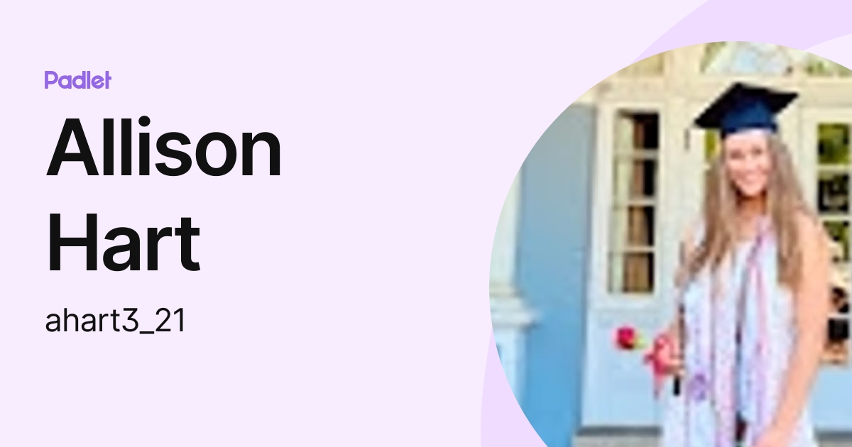 Allison Hart (ahart3_21) profile | Padlet