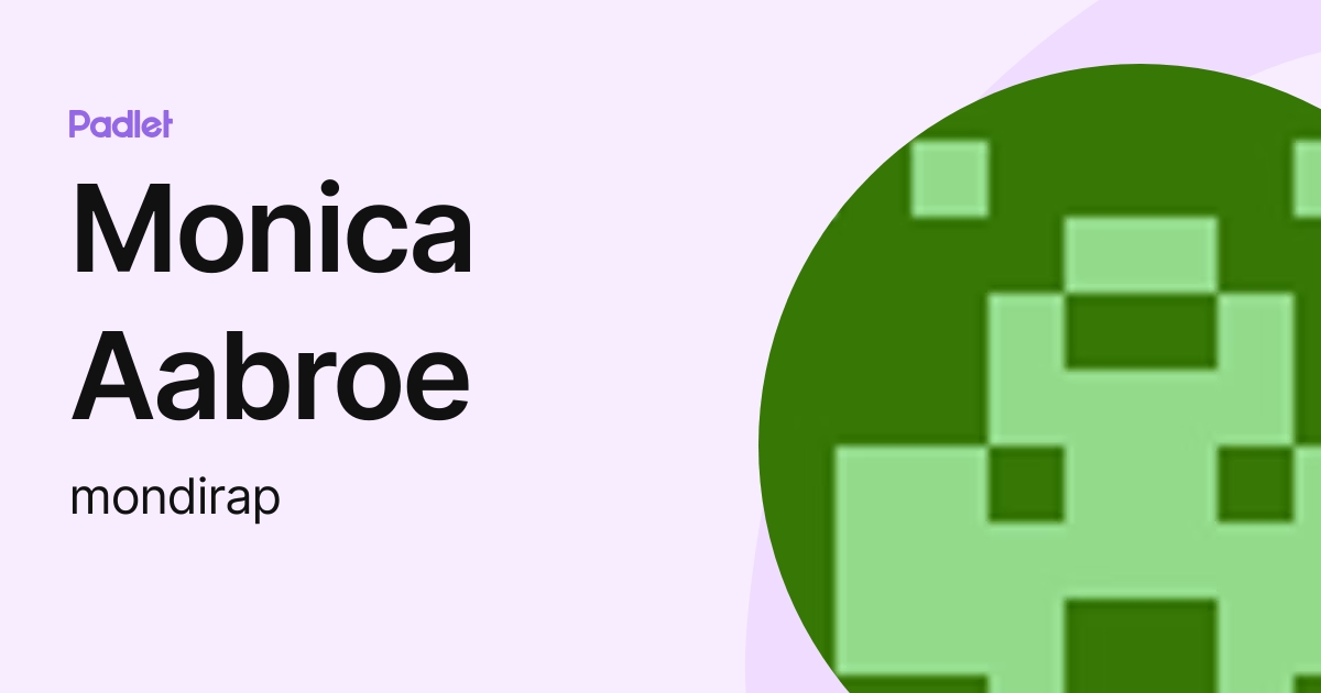 Monica Aabroe (mondirap) profile | Padlet