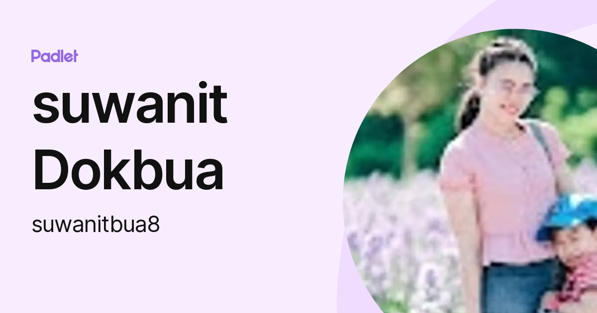 suwanit Dokbua (suwanitbua8) profile | Padlet