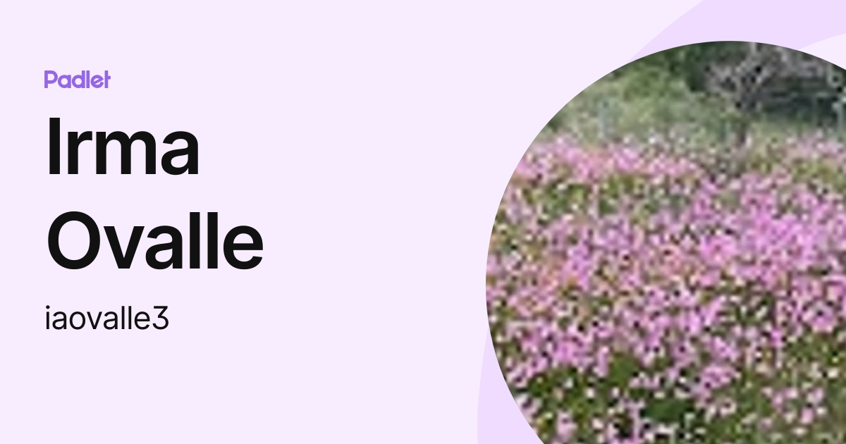 Irma Ovalle (iaovalle3) profile | Padlet