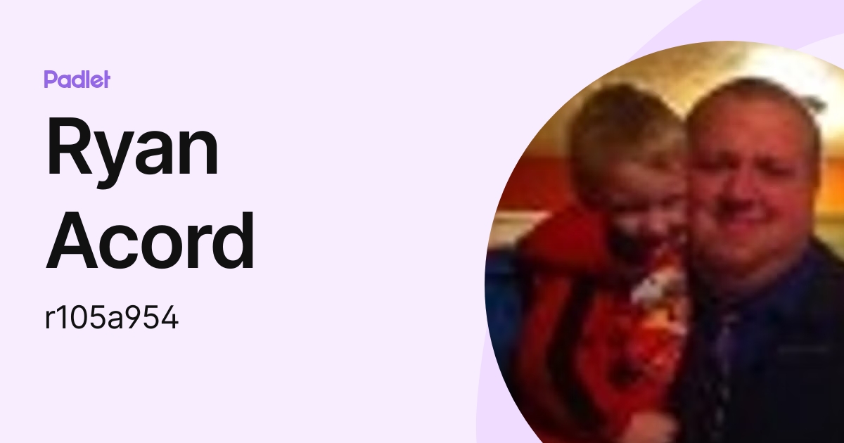 Ryan Acord (r105a954) profile | Padlet