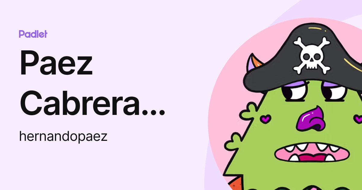 Paez Cabrera Hernando (hernandopaez) profile | Padlet