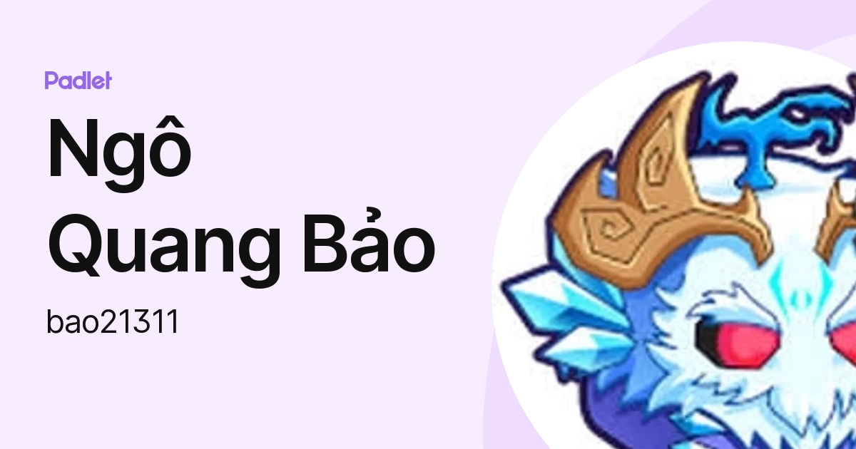 Yeti,Gas Qg.Bao (bao21311) profile | Padlet