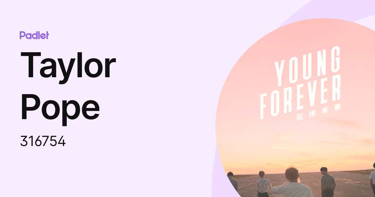 Taylor Pope (316754) profile | Padlet