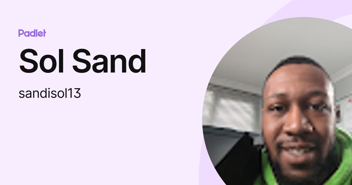Sol Sand (sandisol13) profile | Padlet