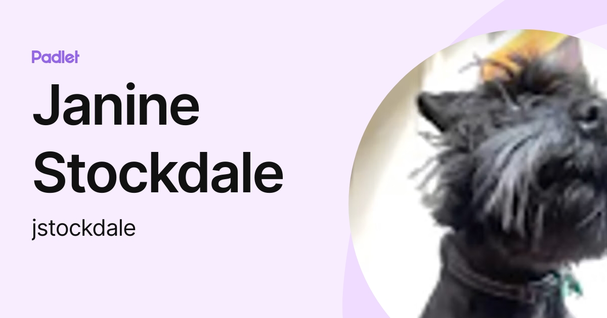 Janine Stockdale (jstockdale) profile | Padlet
