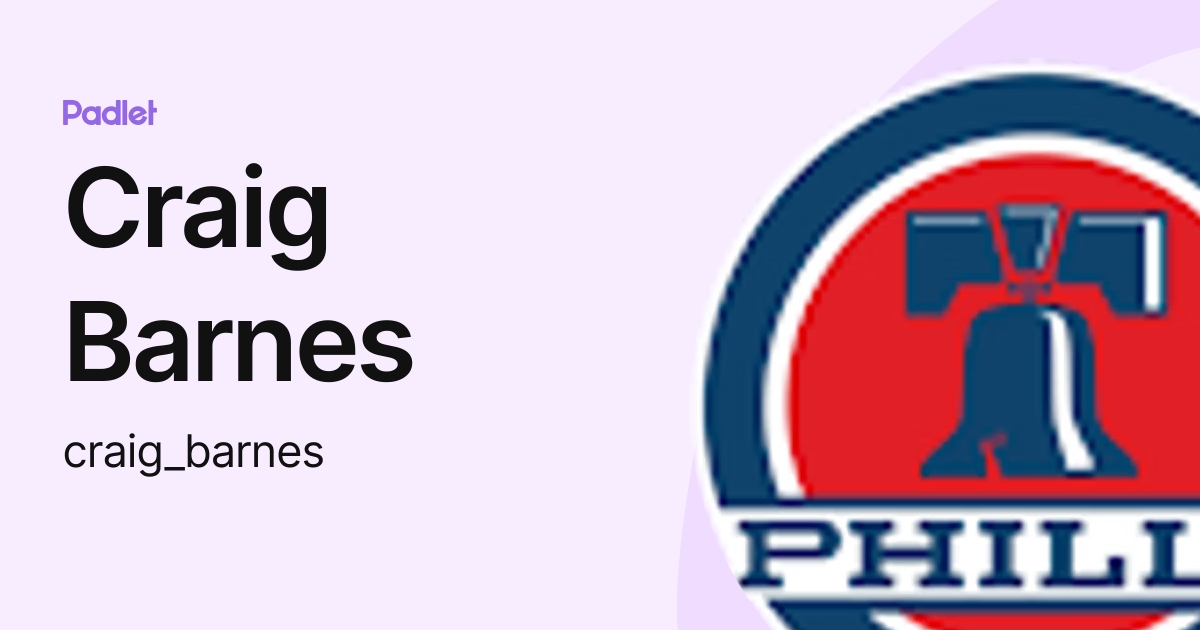 Craig Barnes (craig_barnes) profile | Padlet