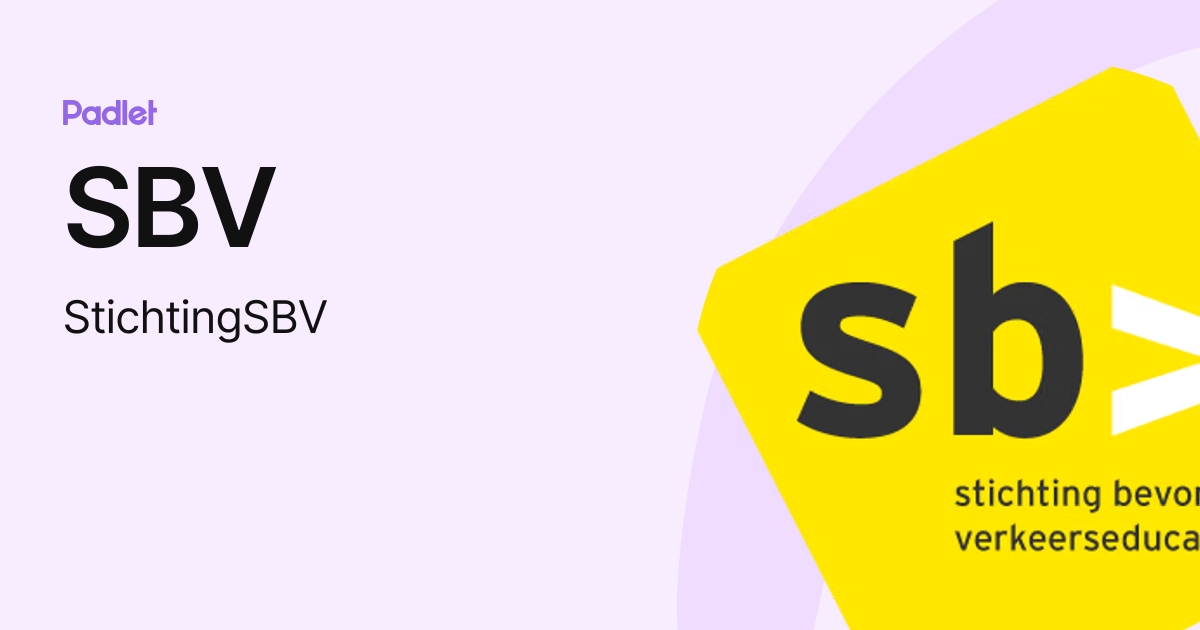 SBV (StichtingSBV) profile | Padlet