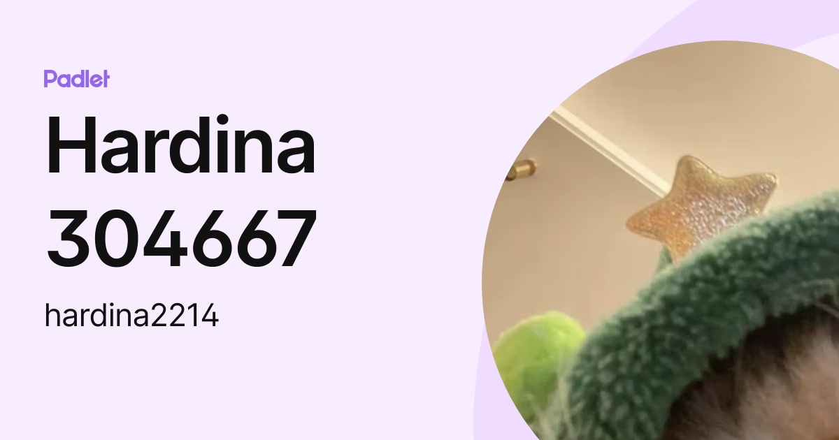 Hardina 304667 (hardina2214) profile | Padlet