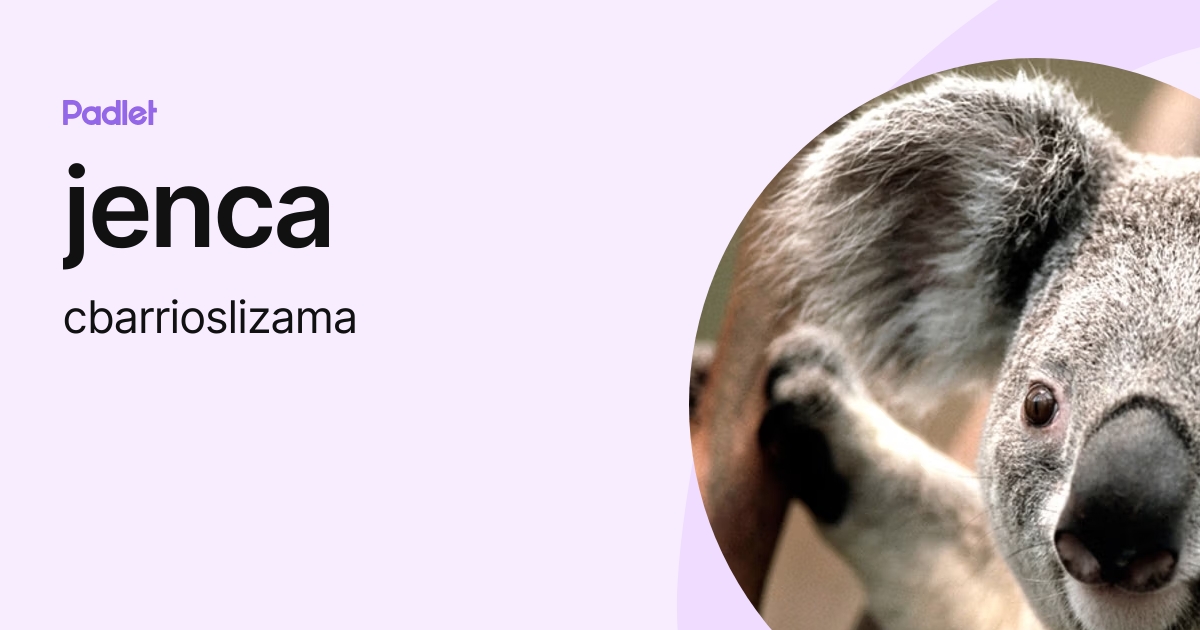 jenca (cbarrioslizama) profile | Padlet