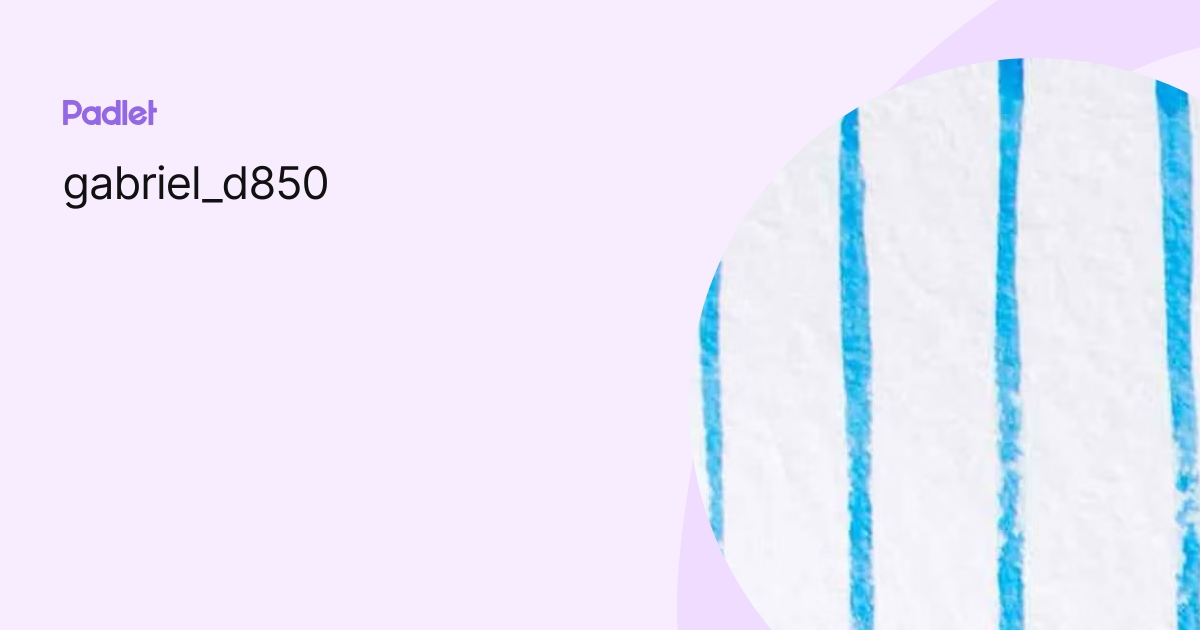 gabriel_d850 profile | Padlet
