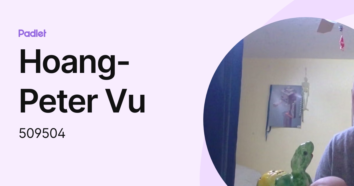 Hoang-Peter Vu (509504) profile | Padlet