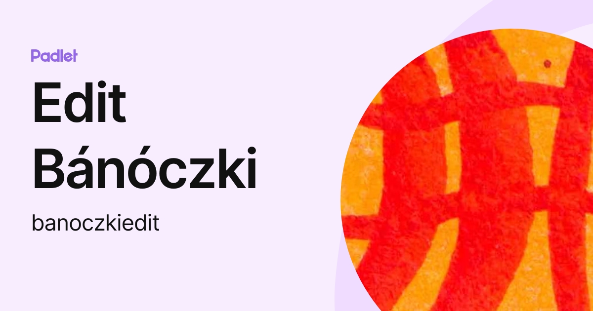 Edit Bánóczki (banoczkiedit) profile | Padlet