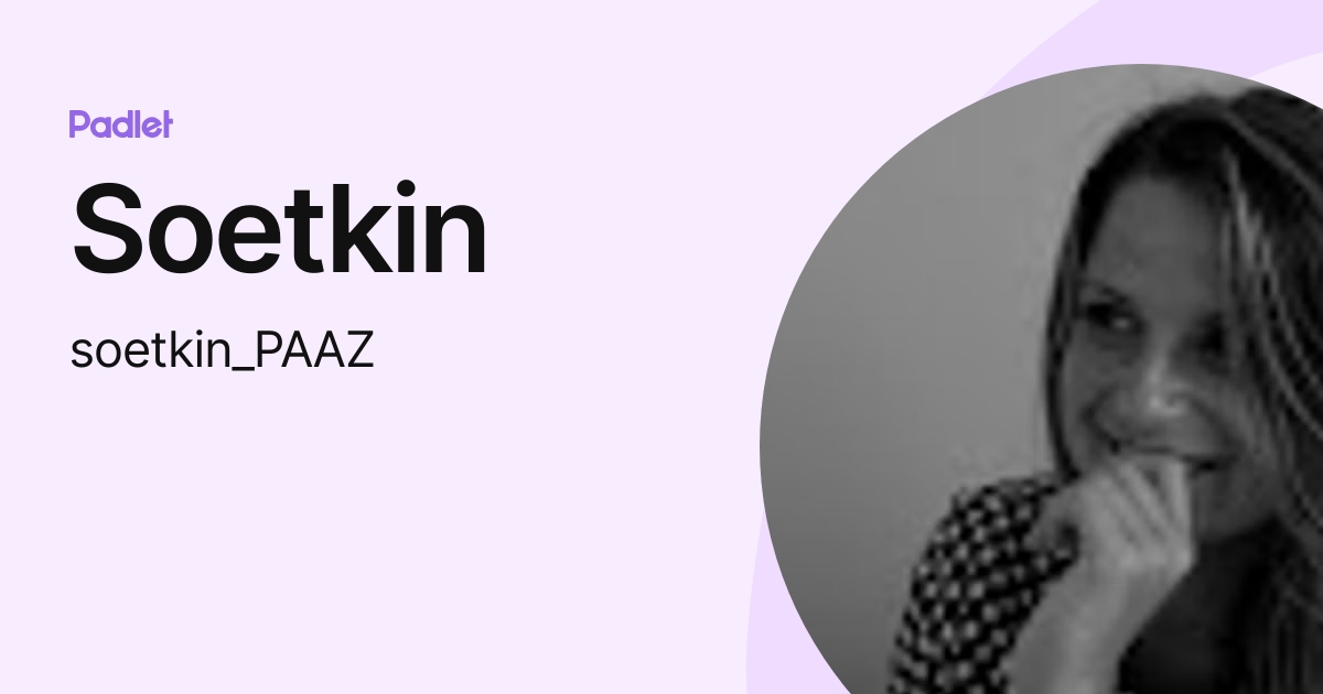 Soetkin (soetkin_PAAZ) profile | Padlet
