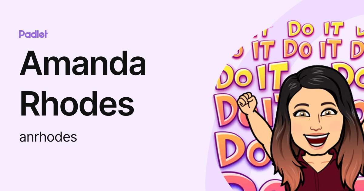Amanda Rhodes (anrhodes) profile | Padlet