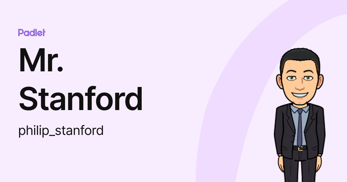Mr. Stanford (philip_stanford) profile | Padlet