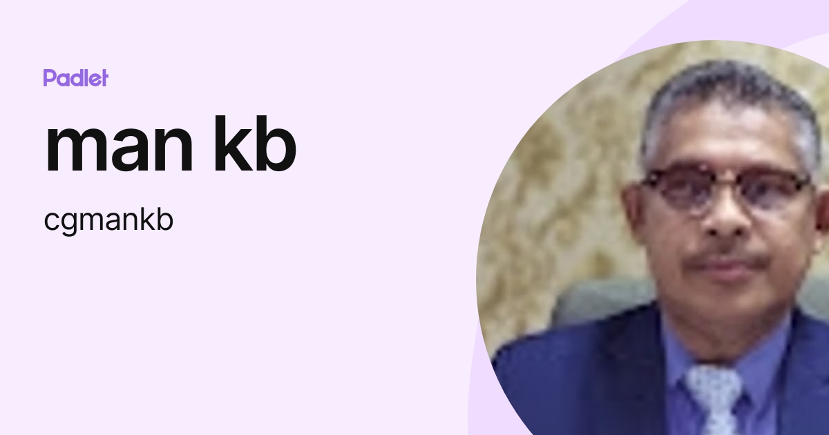 man kb (cgmankb) profile | Padlet
