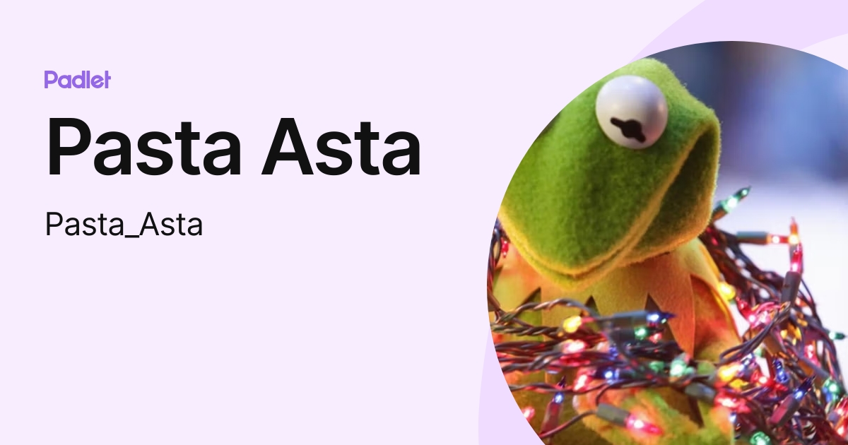 Pasta Asta (Pasta_Asta) profile | Padlet