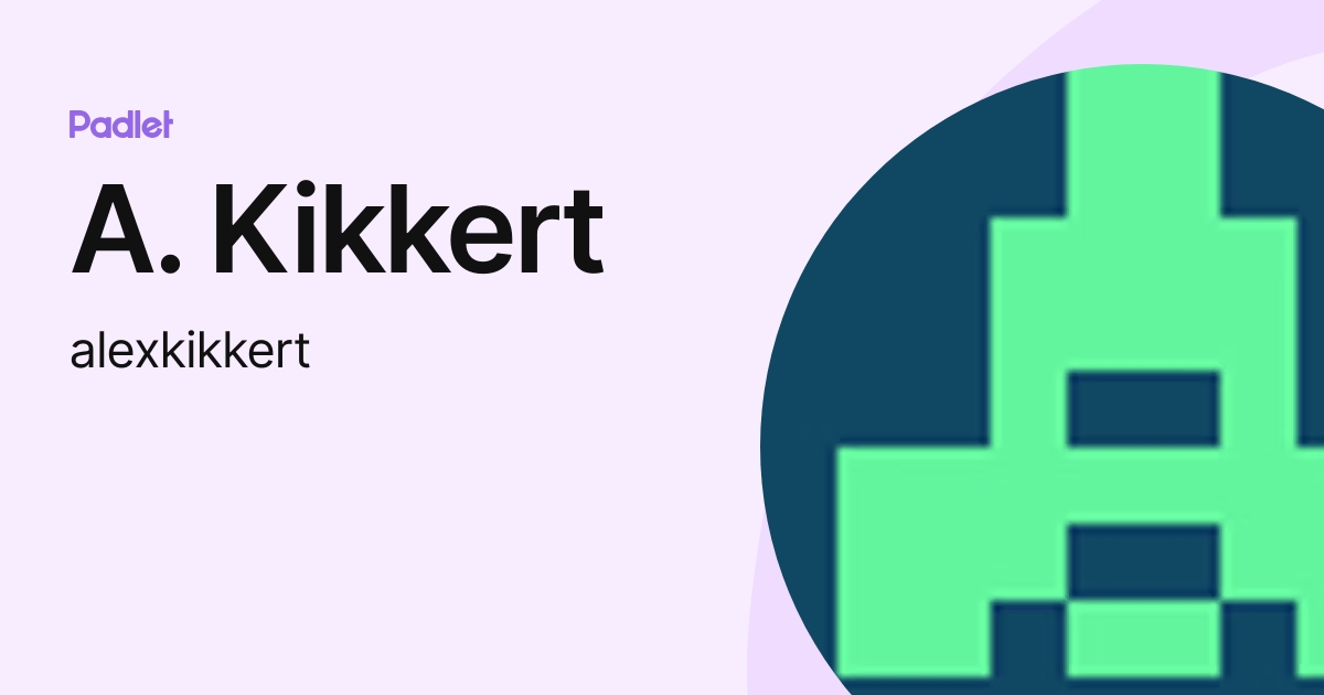 A. Kikkert (alexkikkert) profile | Padlet