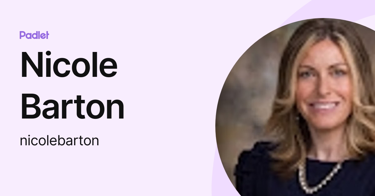 Nicole Barton (nicolebarton) profile | Padlet