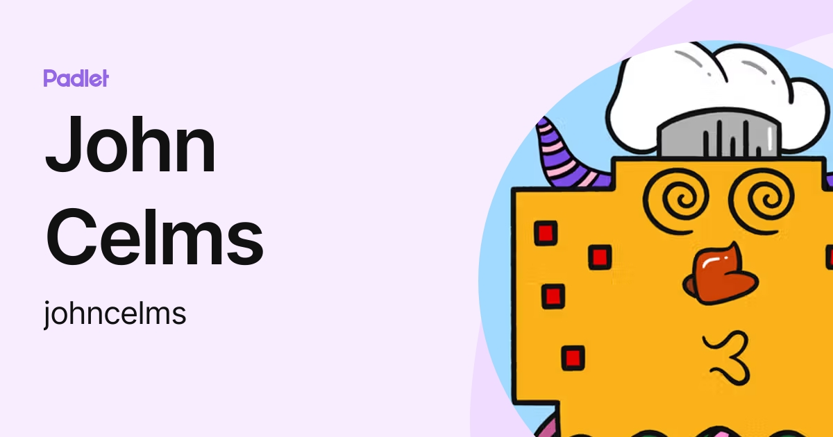 John Celms (johncelms) profile | Padlet