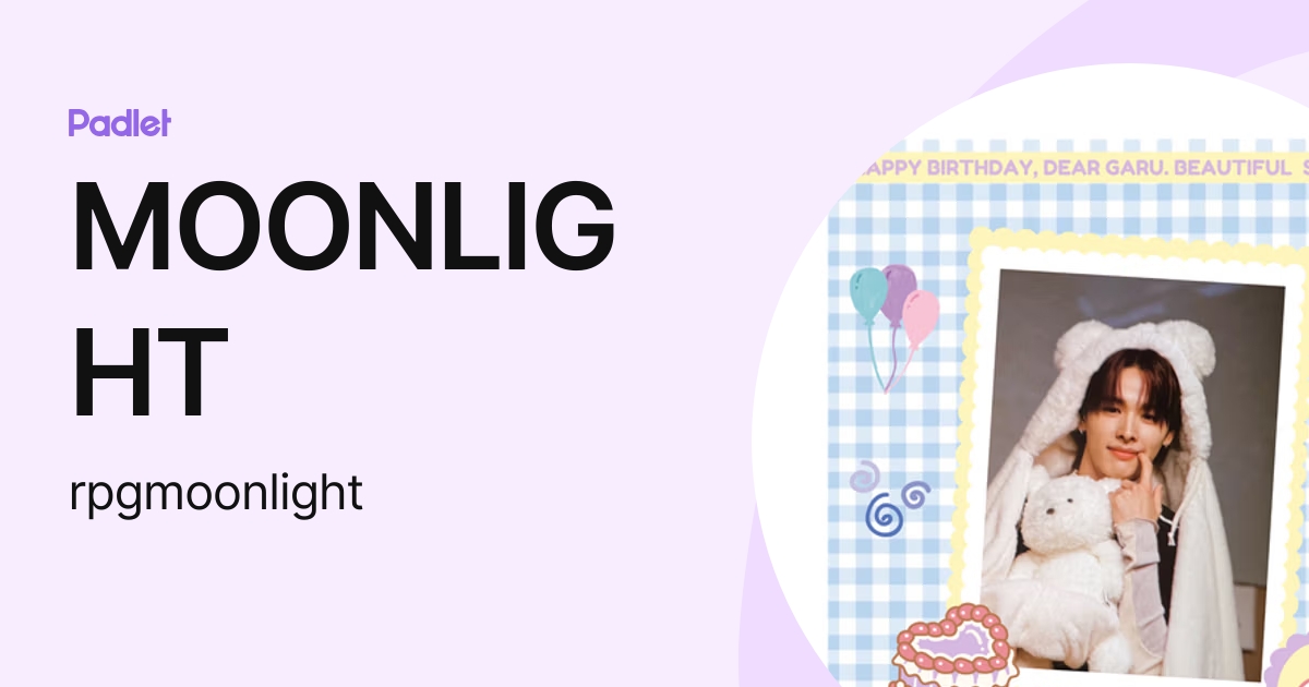 MOONLIGHT (rpgmoonlight) profile | Padlet