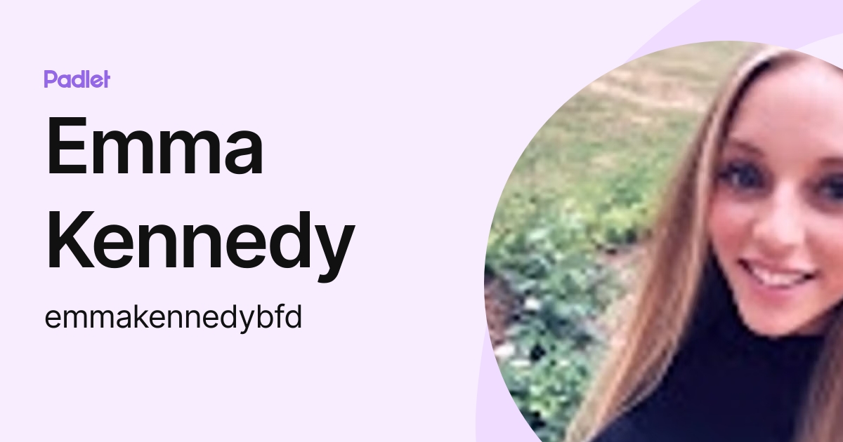 Emma Kennedy (emmakennedybfd) profile | Padlet