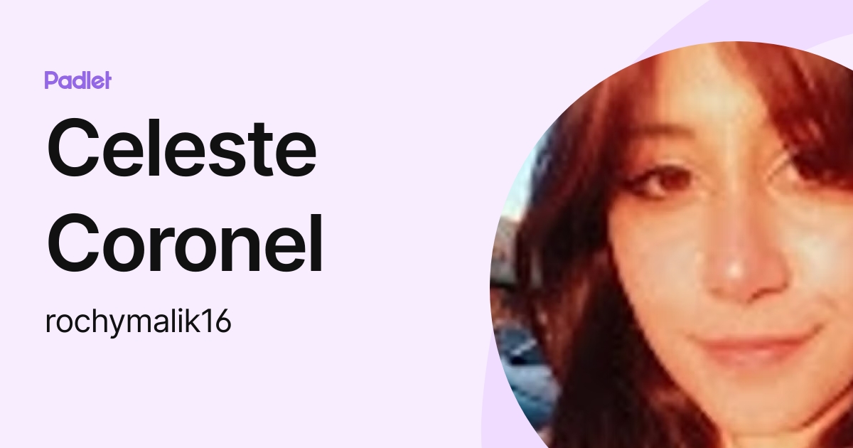 Celeste Coronel (rochymalik16) profile | Padlet