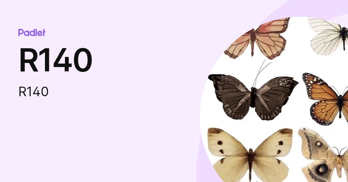 R140 (R140) profile | Padlet