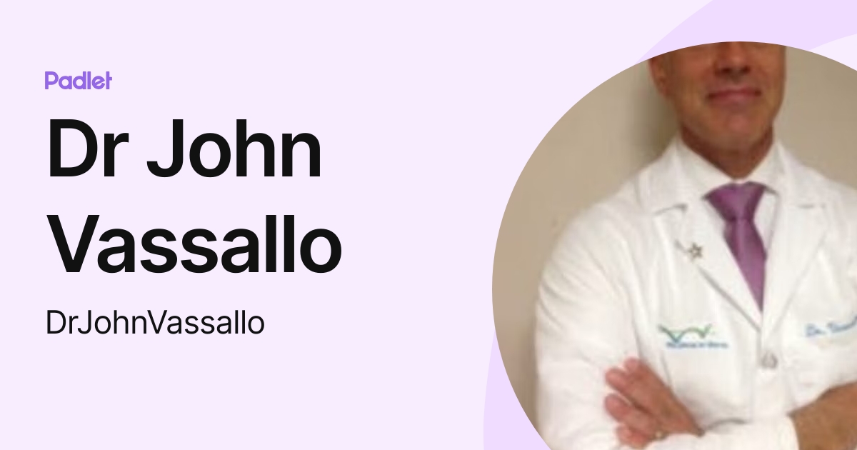 Dr John Vassallo (DrJohnVassallo) profile | Padlet