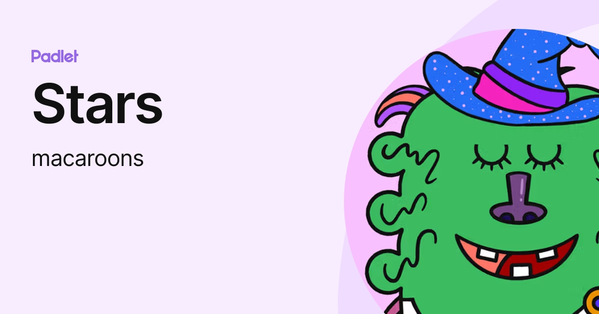 Stars (macaroons) profile | Padlet