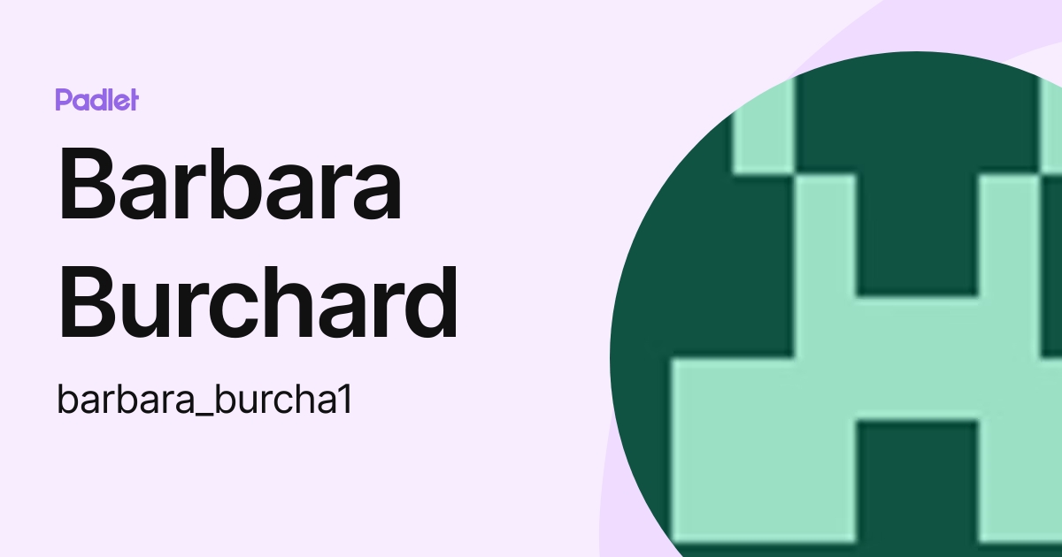 Barbara Burchard (barbara_burcha1) profile | Padlet