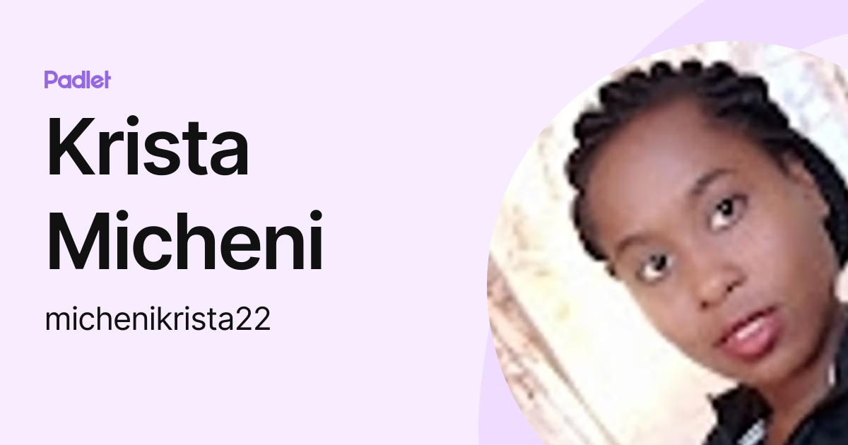 Krista Micheni (michenikrista22) profile | Padlet