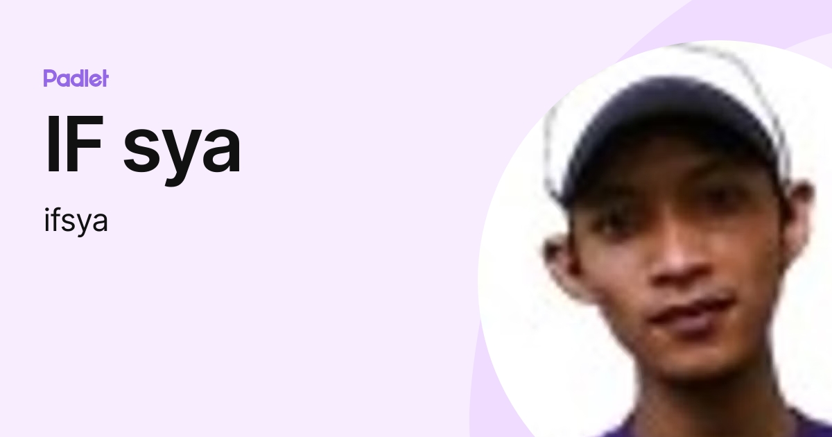 IF sya (ifsya) profile | Padlet