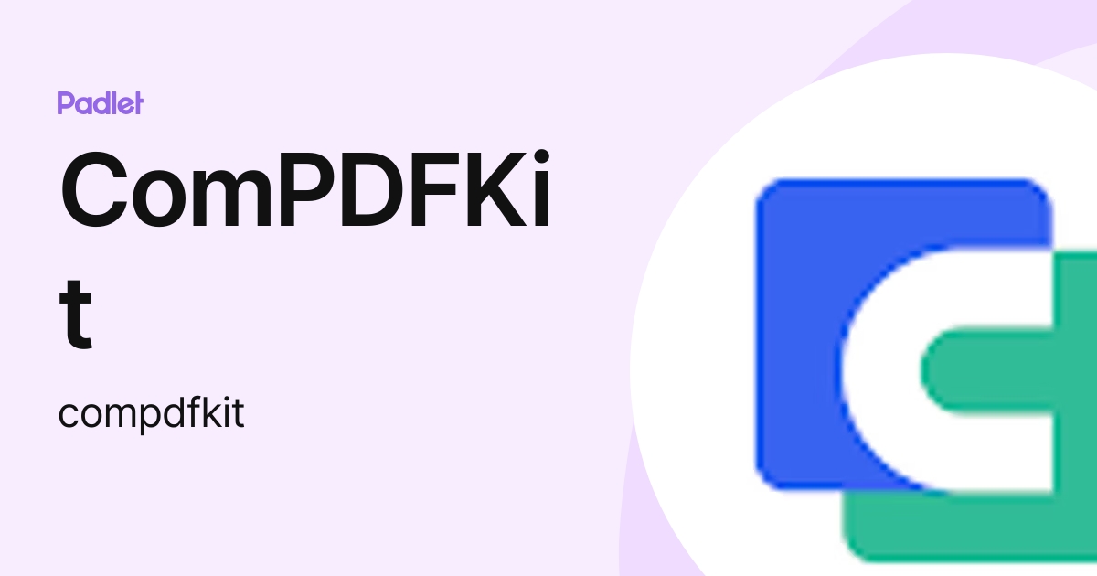 ComPDFKit (compdfkit) profile | Padlet