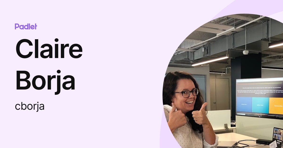 Claire Borja (cborja) profile | Padlet