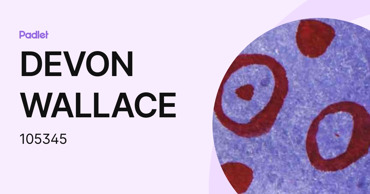 DEVON WALLACE (105345) profile | Padlet