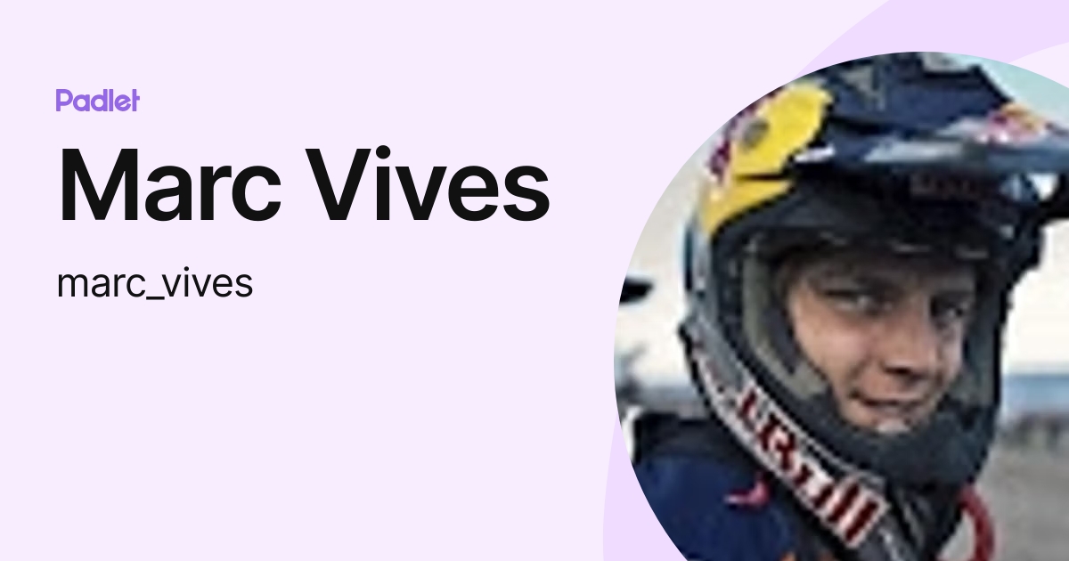 Marc Vives (marc_vives) profile | Padlet