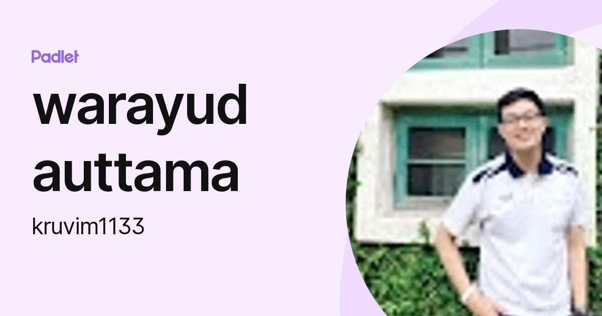 warayud auttama (kruvim1133) profile | Padlet