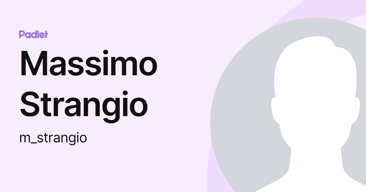 Massimo Strangio (m_strangio) profile | Padlet