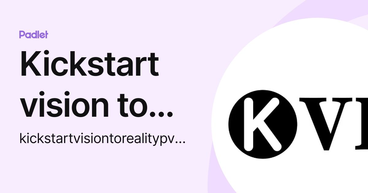 Kickstart vision to Reality pvt ltd (kickstartvisiontorealitypvtltd ...