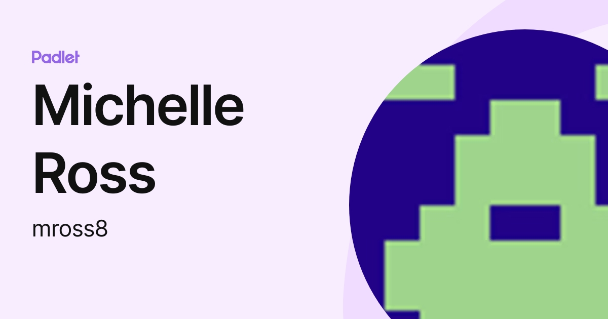 Michelle Ross (mross8) profile | Padlet