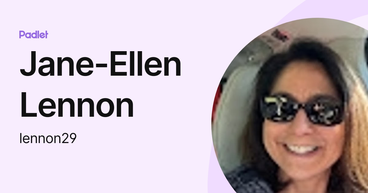 Jane-Ellen Lennon (lennon29) profile | Padlet