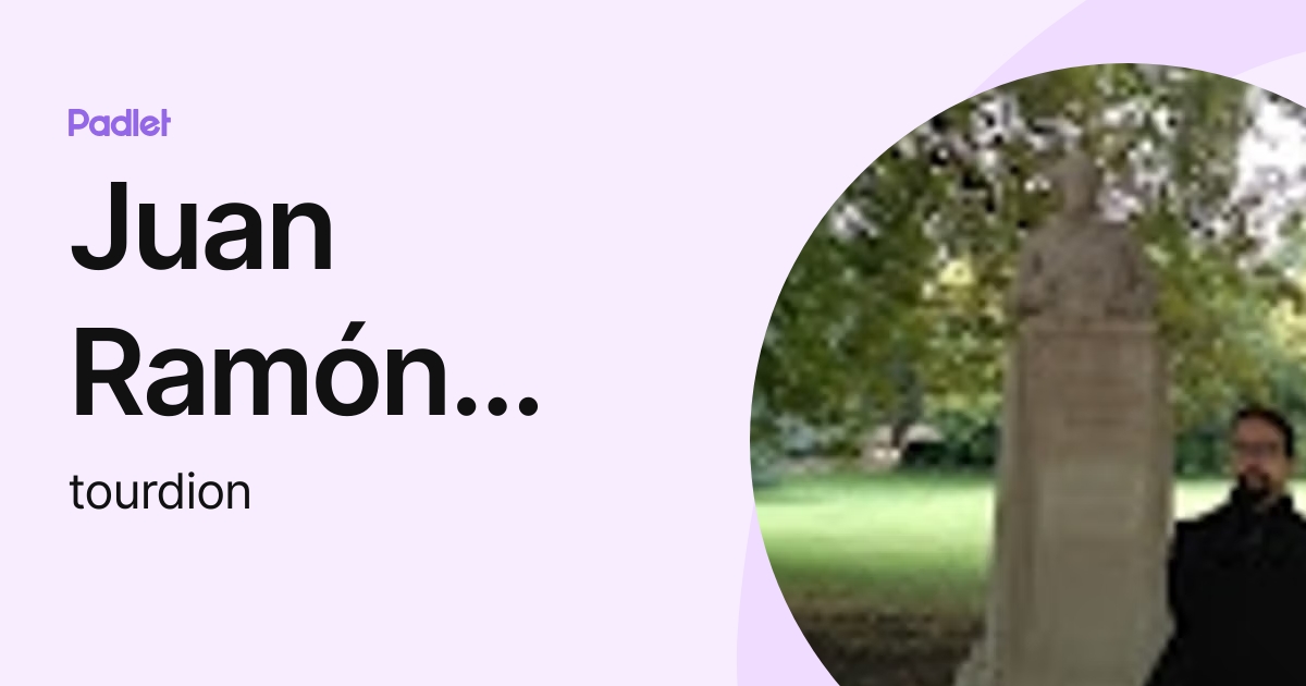 Juan Ramón Vélez García (tourdion) profile | Padlet